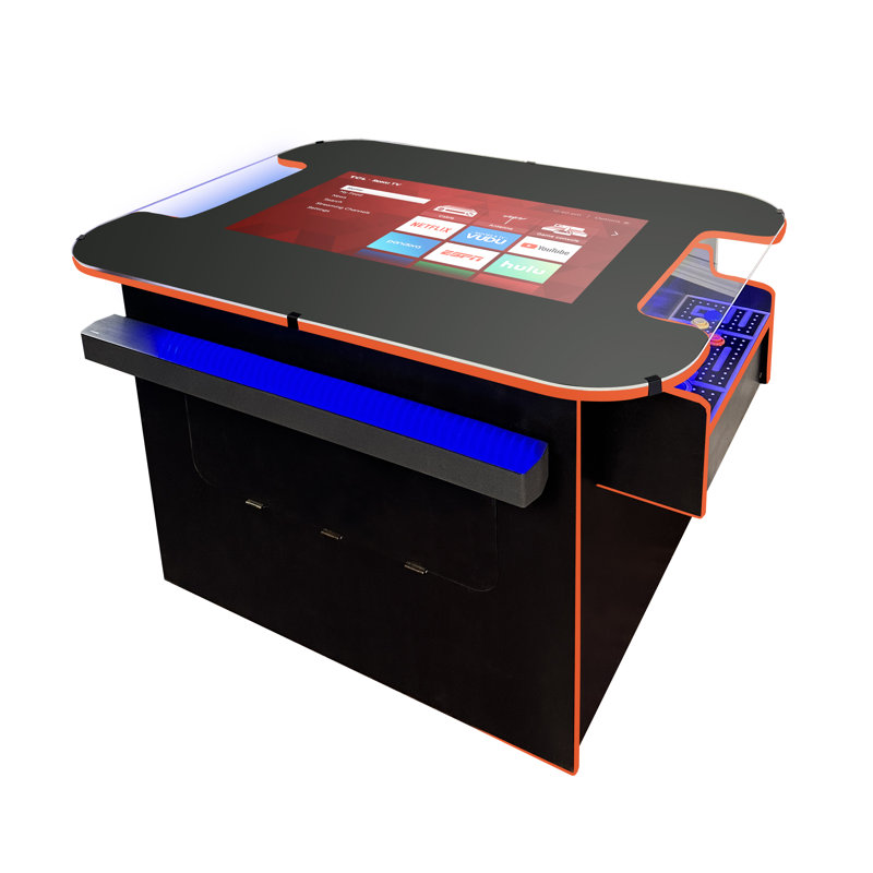 Suncoast Arcade Mega XL Cocktail Arcade Machine Entertainment System with 32" Smart TV, 516 ...